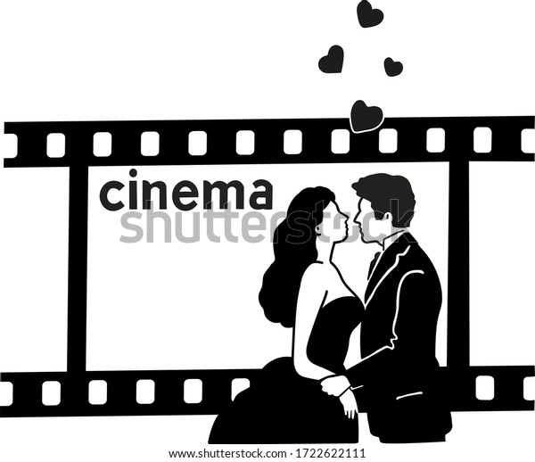 Vector Drawing Movie Actor Actress Stock Vector (Royalty Free) 1722622111
