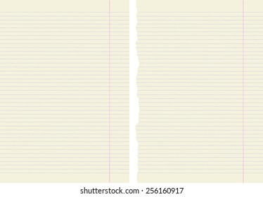 Vector Drawing Pages Ruler School Notebook: เวกเตอร์สต็อก (ปลอดค่า ...