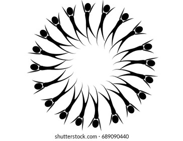Vector Drawing People Icon: vector de stock (libre de regalías ...