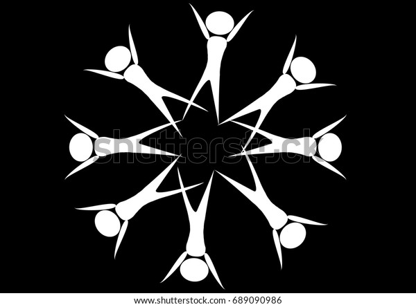 Vector Drawing People Icon Sign Stock Vector (Royalty Free) 689090986 ...