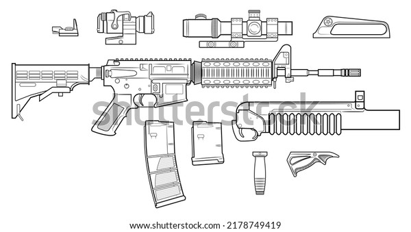 9,284 Rifle Drawings Images, Stock Photos & Vectors | Shutterstock