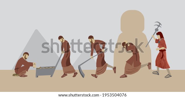 Vector Drawing Religious Jewish Figures Children Stock Vector (Royalty ...