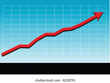 Vector Drawing Sales Chart Graph Relates 스톡 벡터(로열티 프리) 8210791 ...