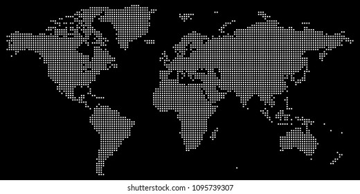 Coded World Unicode Pattern World Map 스톡 일러스트 1195259794 | Shutterstock