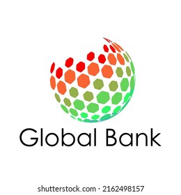 Vector Earth Bank Logo Design Template Stock Vector (Royalty Free ...
