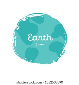 Vector Earth Day Frame Banner Poster Stock Vector (Royalty Free ...