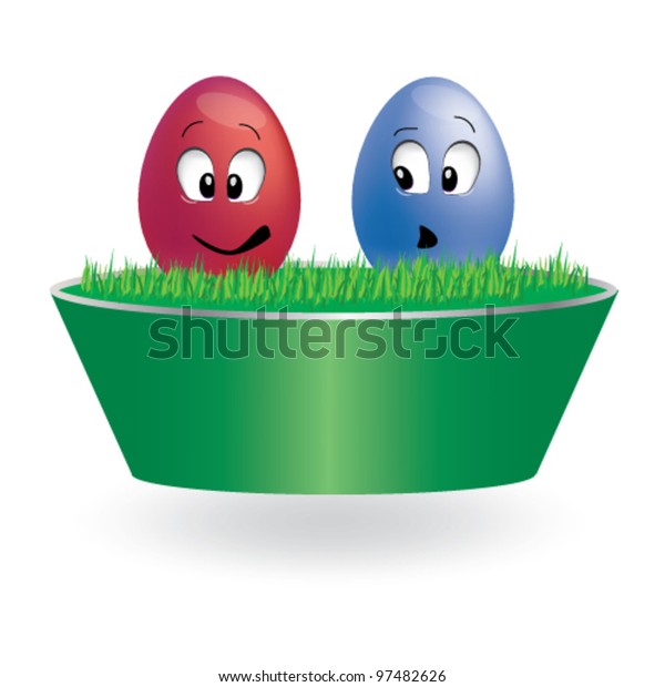 Vector Easter Egg Figures Stock Vector (Royalty Free) 97482626 ...