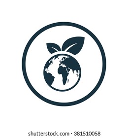 Vector Eco Earth Icon Stock Vector (Royalty Free) 381510058 | Shutterstock