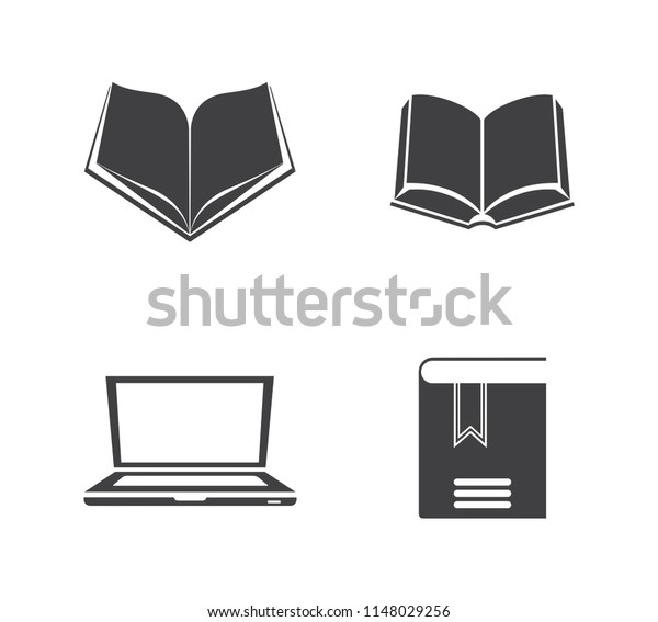 Vector Education Book Illustration Symbol Learning Stock Vector ...
