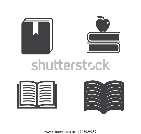 Vector Education Book Illustration Symbol Learning Stock Vector ...