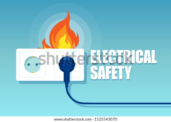 Vector Electric Faulty Outlet Plug On Stock Vector (Royalty Free ...