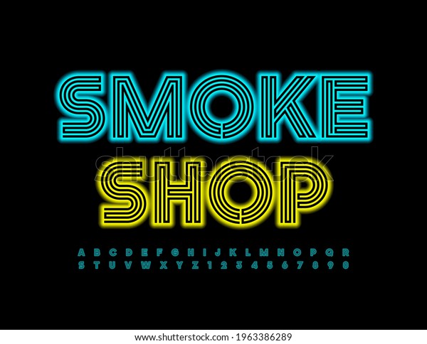 Vector Electric Logo Smoke Shop Maze Stock Vector (Royalty Free ...