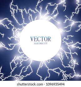 Vector Electricity Charge Illustrations On Transparent: vector de stock ...
