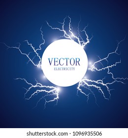 Vector Electricity Charge Illustrations On Transparent: vector de stock ...
