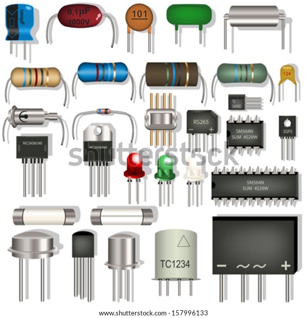 Image vectorielle composants électroniques : image vectorielle de stock ...