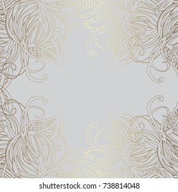Vector Elegance Ornate Vignette Line Art Stock Vector (Royalty Free ...