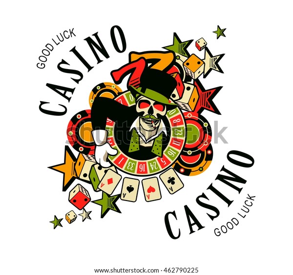 Vector Emblem Player Spirit Good Luck Stock Vector (Royalty Free ...