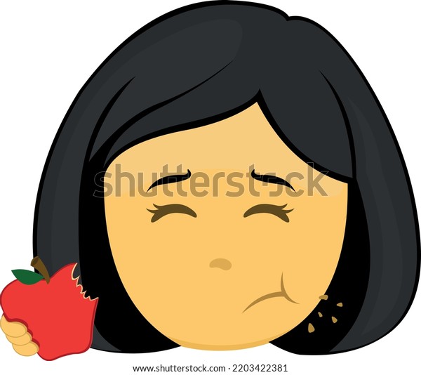 Vector Emoji Illustration Face Yellow Cartoon Stock Vector (Royalty ...