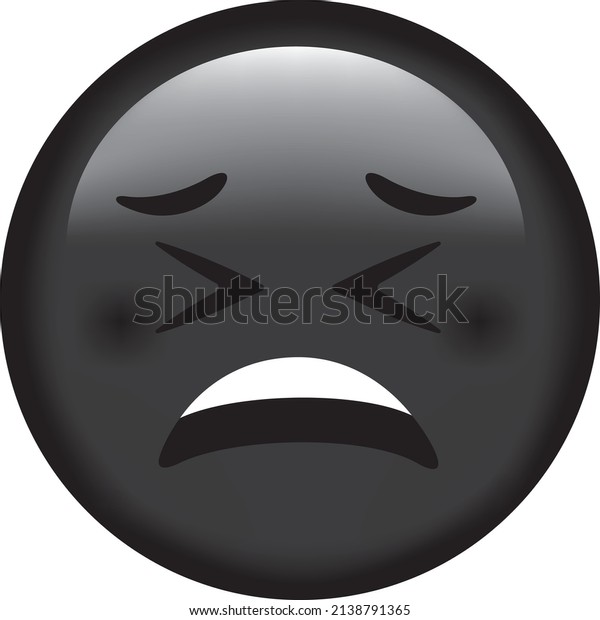 Emoji vector. Cara triste. Sad Face: vector de stock (libre de regalías ...