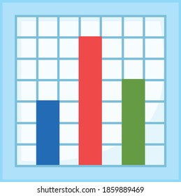Vector Emoticon Illustration Bar Chart Stock Vector (Royalty Free ...
