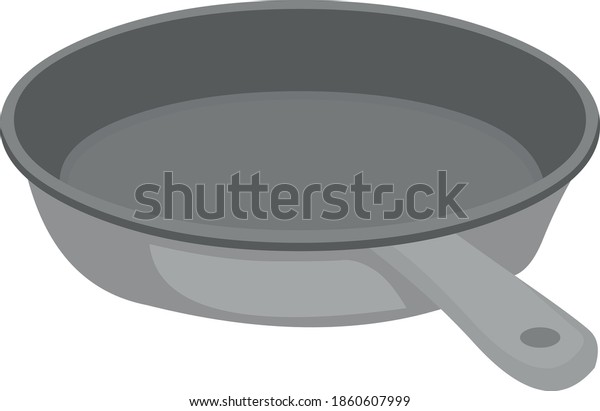 Vector Emoticon Illustration Frying Pan Stock Vector (Royalty Free ...