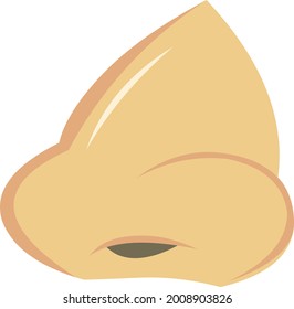 Vector Emoticon Illustration Human Nose Stock Vector (Royalty Free ...
