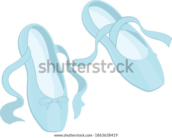 Vector Emoticon Illustration Pair Ballet Shoes Stock Vector (Royalty ...