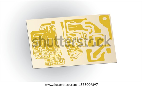Vector Empty Circuit Board Board Bottom Stock Vector (Royalty Free ...