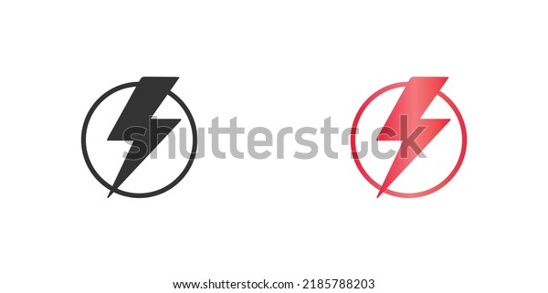 Vector Energy Symbol Power Icon Modern Stock Vector (Royalty Free ...