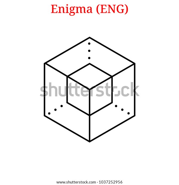 Vector Enigma Eng Digital Cryptocurrency Logo Stock Vector (Royalty ...