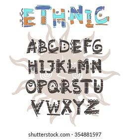 300 Ethno font Images, Stock Photos & Vectors | Shutterstock