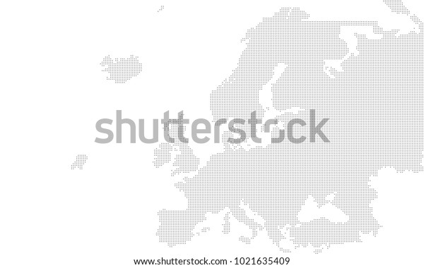 Vector Europe Map Grid Fine 库存矢量图（免版税）1021635409 | Shutterstock