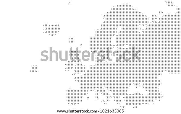 Vector Europe Map Grid Large Stock Vector (Royalty Free) 1021635085 ...