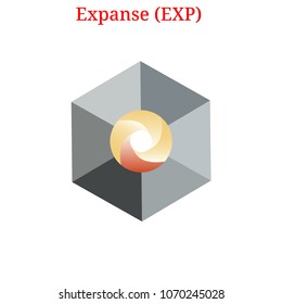 Vector Expanse Exp Digital Cryptocurrency Logo Stock Vector (Royalty ...