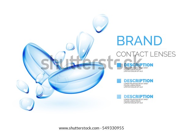 Vector Eye Contacts Lenses Ad Template Stock Vector (Royalty Free ...