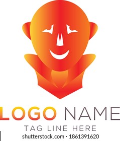 Vector Face Logo Design Sign Symbol Stock Vector (Royalty Free ...