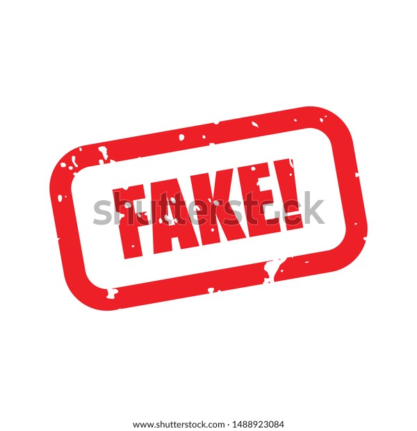 Vector Fake Grunge Stamp Label Stock Vector (Royalty Free) 1488923084 ...