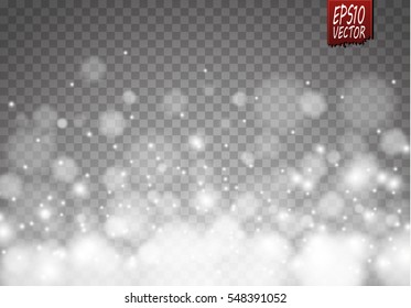 Vector Falling Snow Effect Isolated On Stock Vector (Royalty Free ...