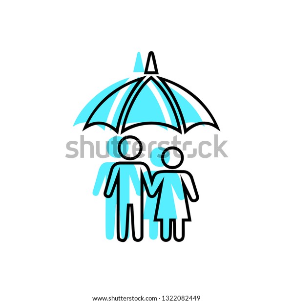 Vector Family Safety Icon Vector Stock Vector (Royalty Free) 1322082449 ...