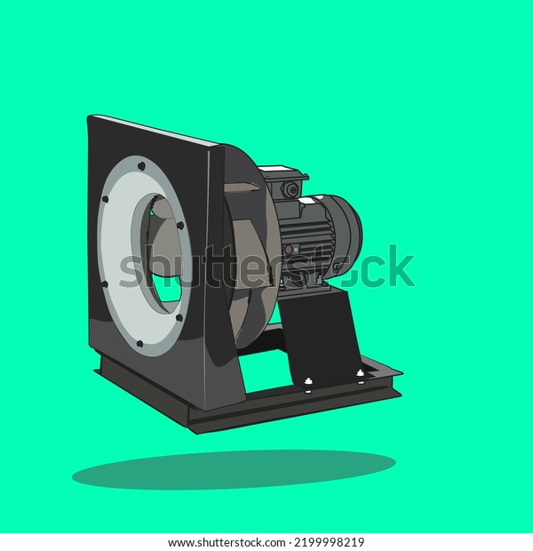 Vector Fan Ahu Hvacused Air Conditioning Stock Vector (Royalty Free ...