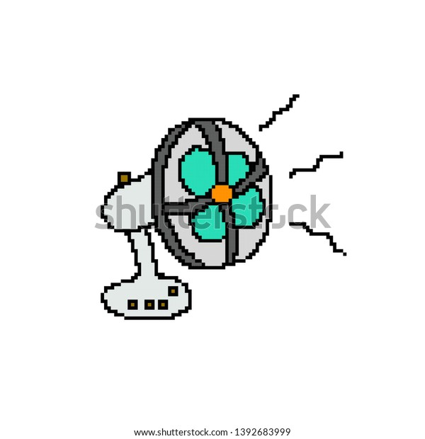Vector Fan Concept Pixel Art: vector de stock (libre de regalías ...