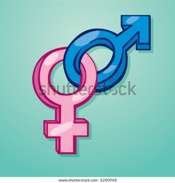 Vector Female Male Sex Symbols Stock Vector Royalty Free 6260968