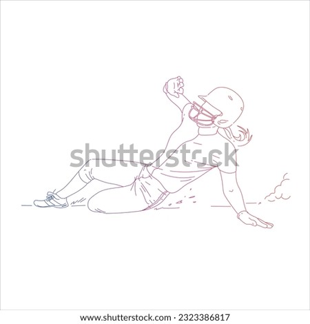 Softball Line Art | Free download on ClipArtMag