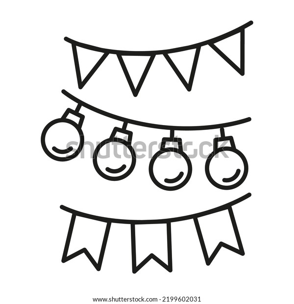 Vector Festive Logo Design Black White Stock Vector (Royalty Free ...