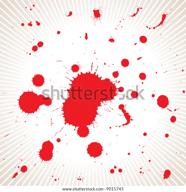 Vector File Red Color Blood Splash Stock Vector (Royalty Free) 9015745