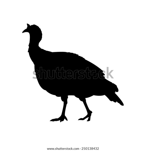 Vector File Turkey Silhouette Stock Vector (Royalty Free) 250138432