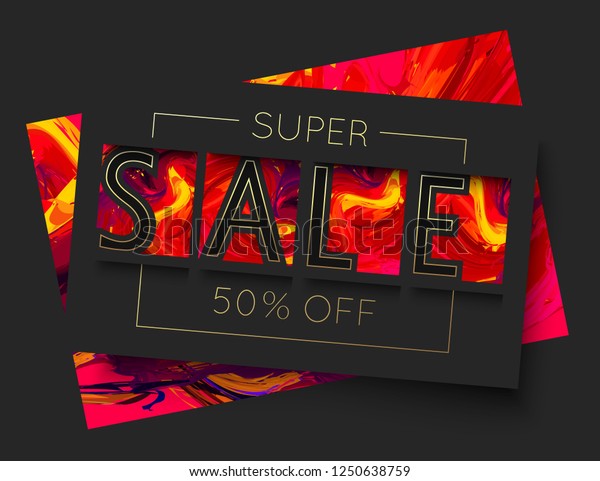 Vector Fire Sale Banner Template Design Stock Vector (Royalty Free ...