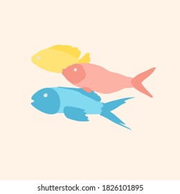 Cute Cartoon Undersea World Deep Ocean Stock Vector (Royalty Free ...