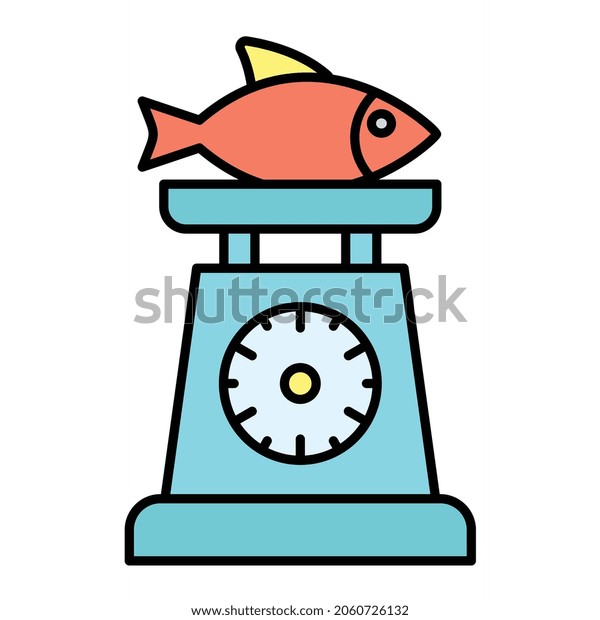 Vector Fish Scale Filled Outline Icon Stock Vector (Royalty Free ...