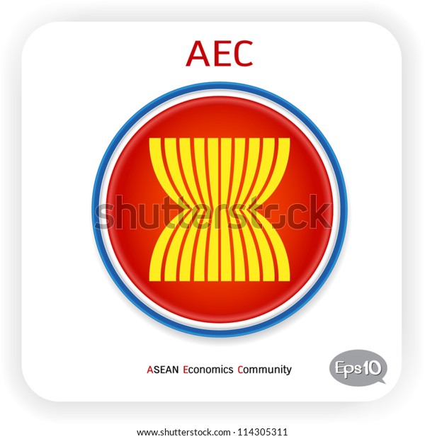 Vector Flag Asean Economic Community Aec Stock Vector (Royalty Free ... Vector Flag Asean Economic Community Aec Stock Vector (Royalty Free ...